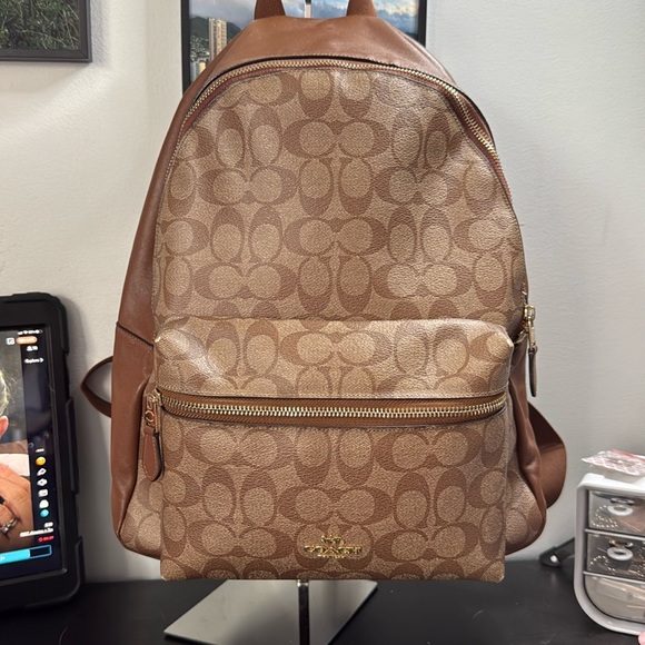 Coach | Bags | Coach Charlie Backpack In Signature Canvas | Poshmark